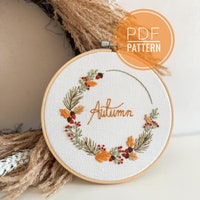 Floral Pumpkin Machine Embroidery Design, Fall Autumn Embroidery ...
