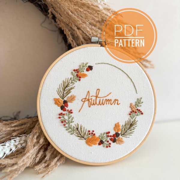 Fall Embroidery - Etsy