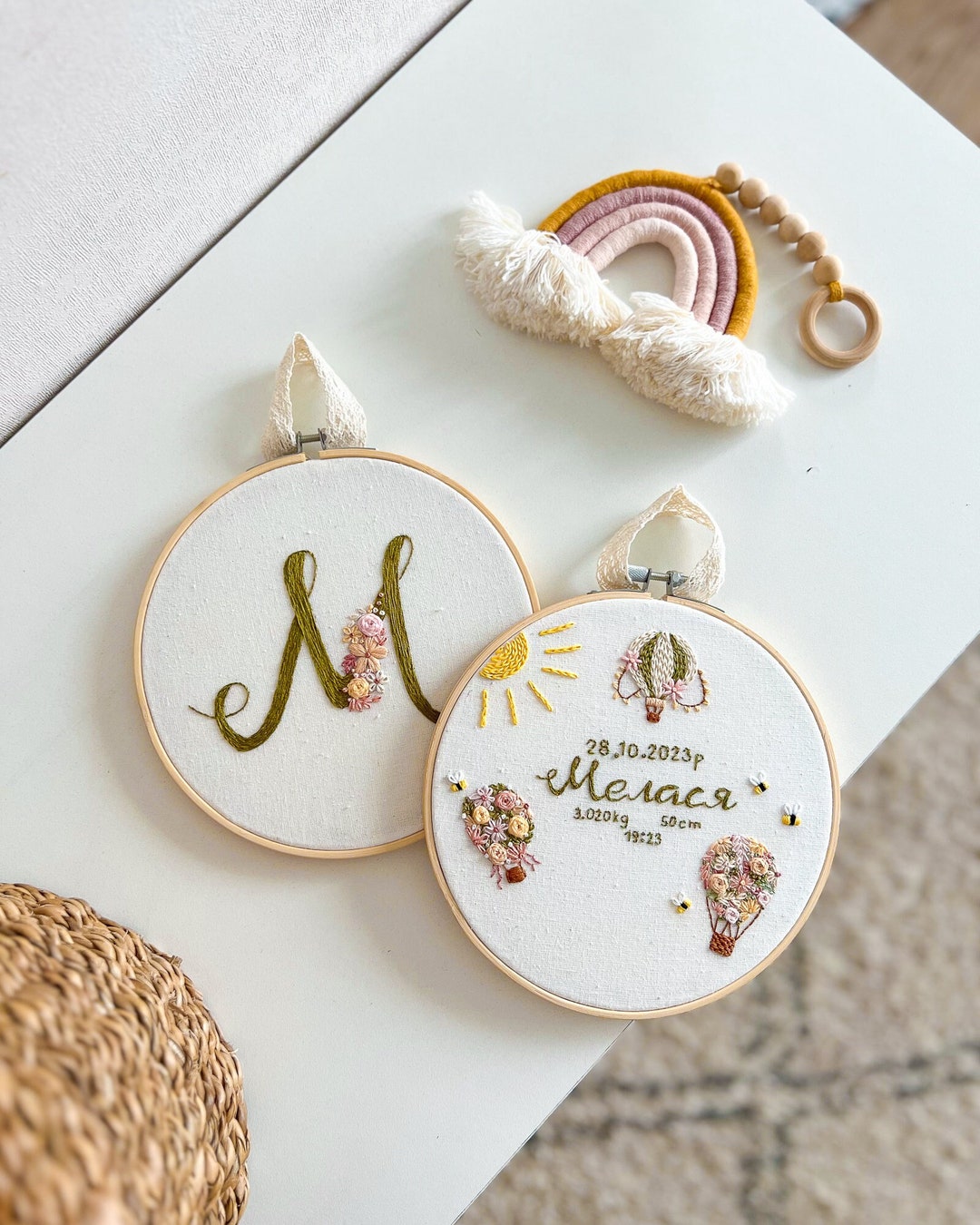 Personalized Baby Name Sign, Birth Announcement, Newborn Name Sign, New ...