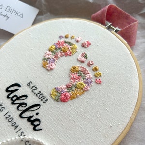 Baby Name Sign, Personalized Hand Embroidery Pattern, Embroidery Pdf ...