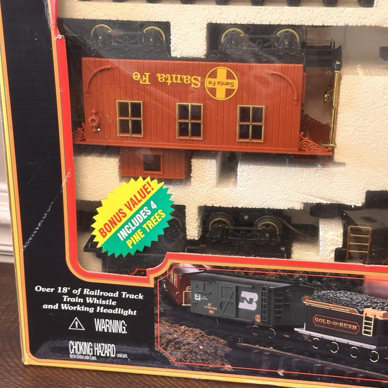Vintage 1996 Gold Rush Express Train Set Number 186 in Box - Etsy
