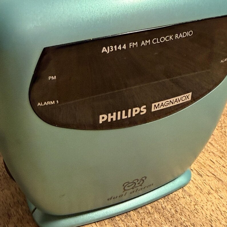 Vintage Philips Magnavox Dual Alarm Clock Radio AJ3145 FM AM Alarm ...