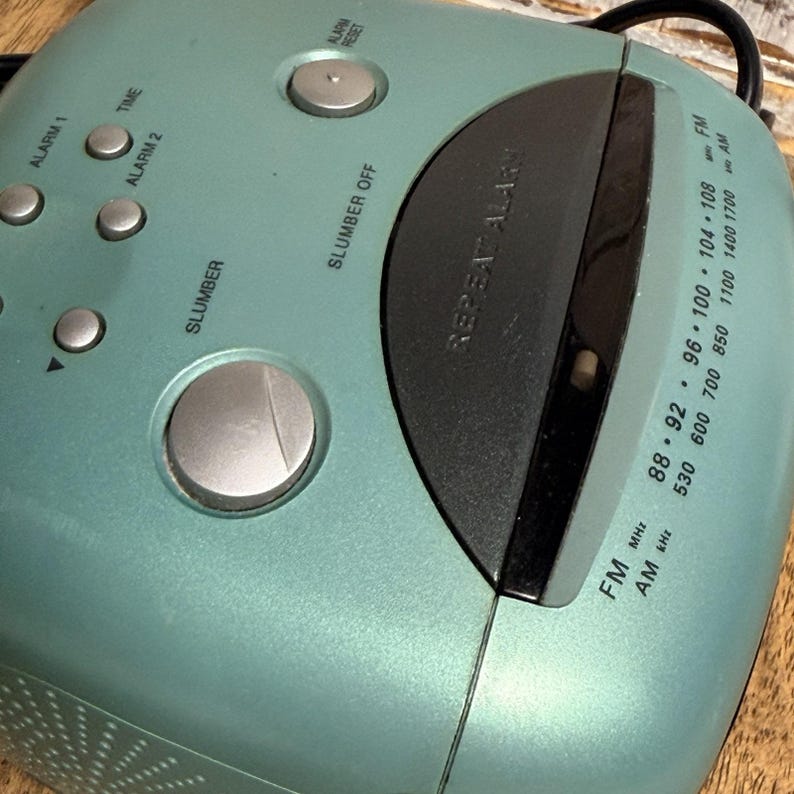 Vintage Philips Magnavox Dual Alarm Clock Radio AJ3145 FM AM Alarm ...