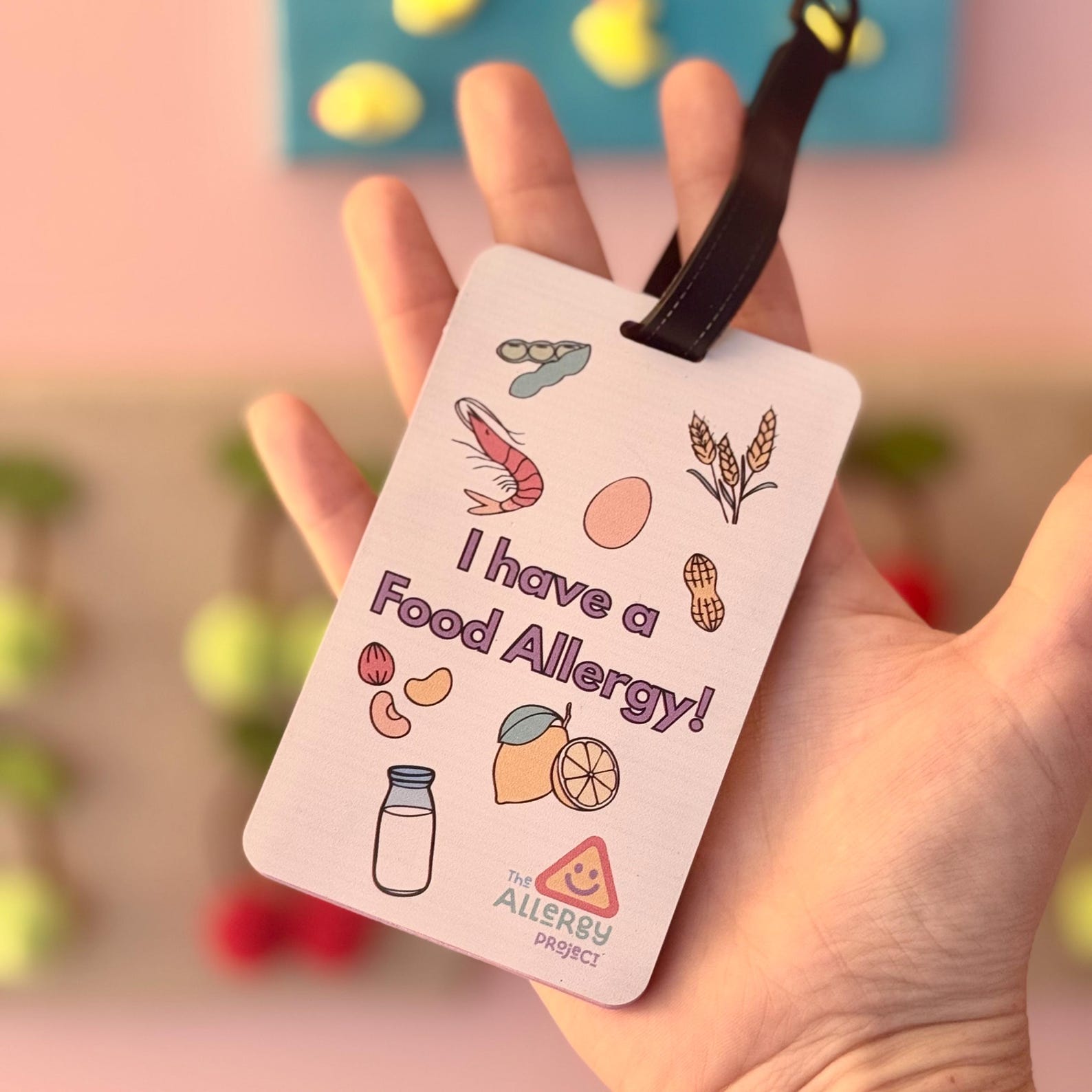 Personalized Food Allergy Alert Tag: PVC Rubber Medical ID for Kids - Etsy