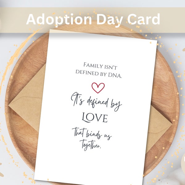 Adoption Card - Etsy