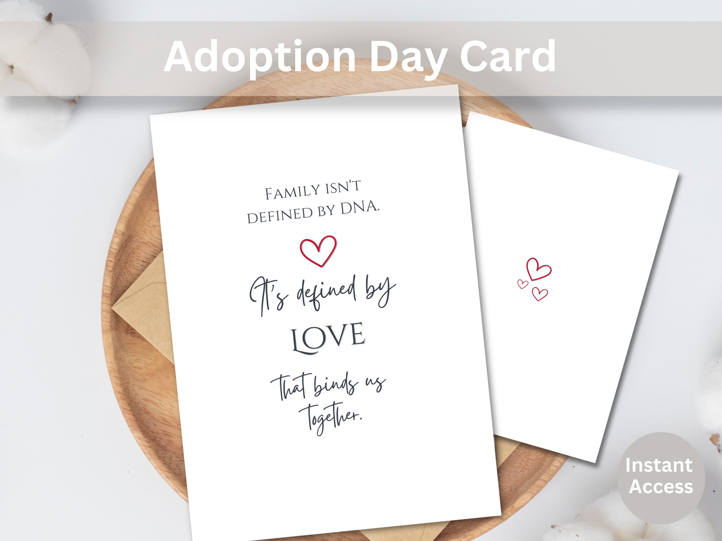 Printable Adoption Day Card Adoption Printable Gotcha Card Happy ...