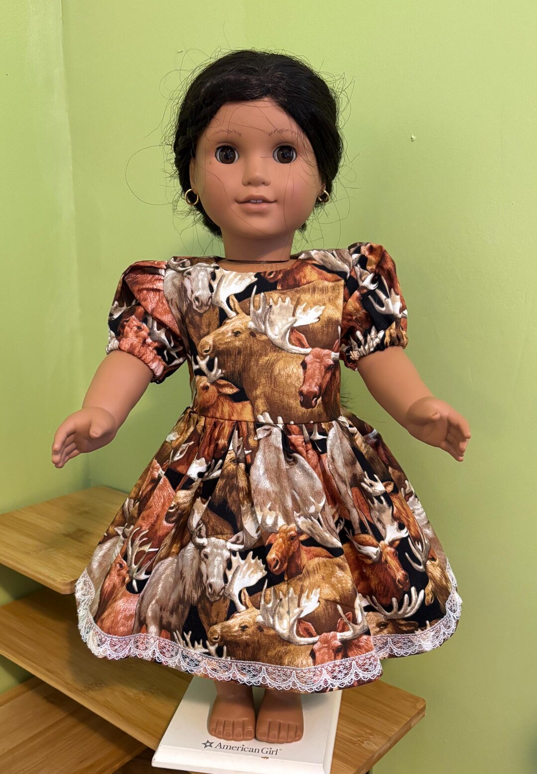Adorable Brown Moose Dress Awaiting a New Home. Your Little Girl Will ...