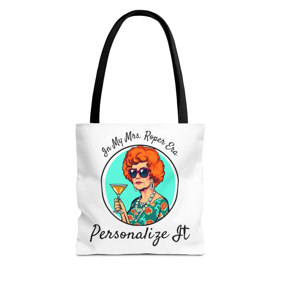 Mrs Roper Canvas Tote Bag, Roper Romp Prize, 70's Theme Party Gift ...