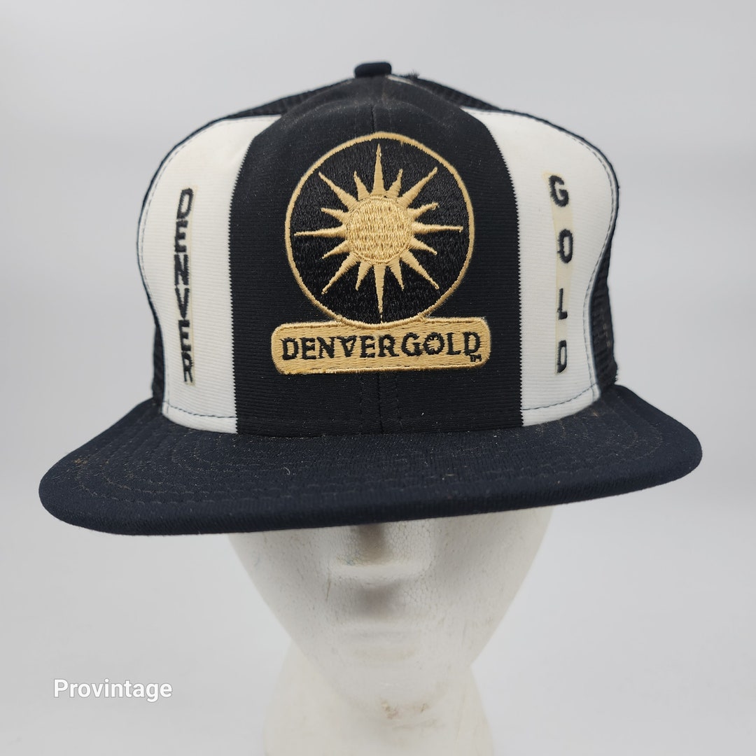 DENVER GOLD USFL Baseball Hat Black White - A2 - Etsy