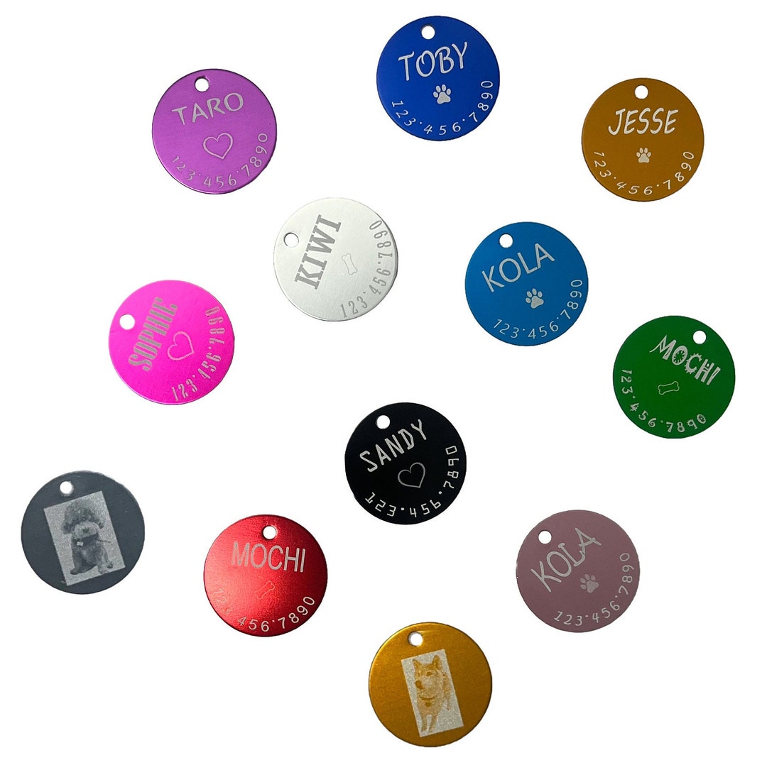 Personalized Handmade Custom Dog ID Tag Pet Tag Collar Dog Name Tag ...