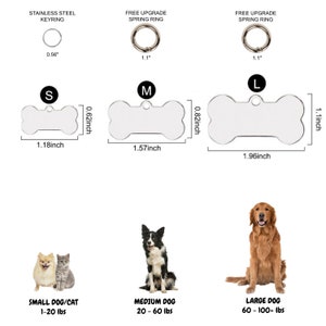Dog Tag Name Pet ID Tag Double Sided Engraving Personalized Gift ...