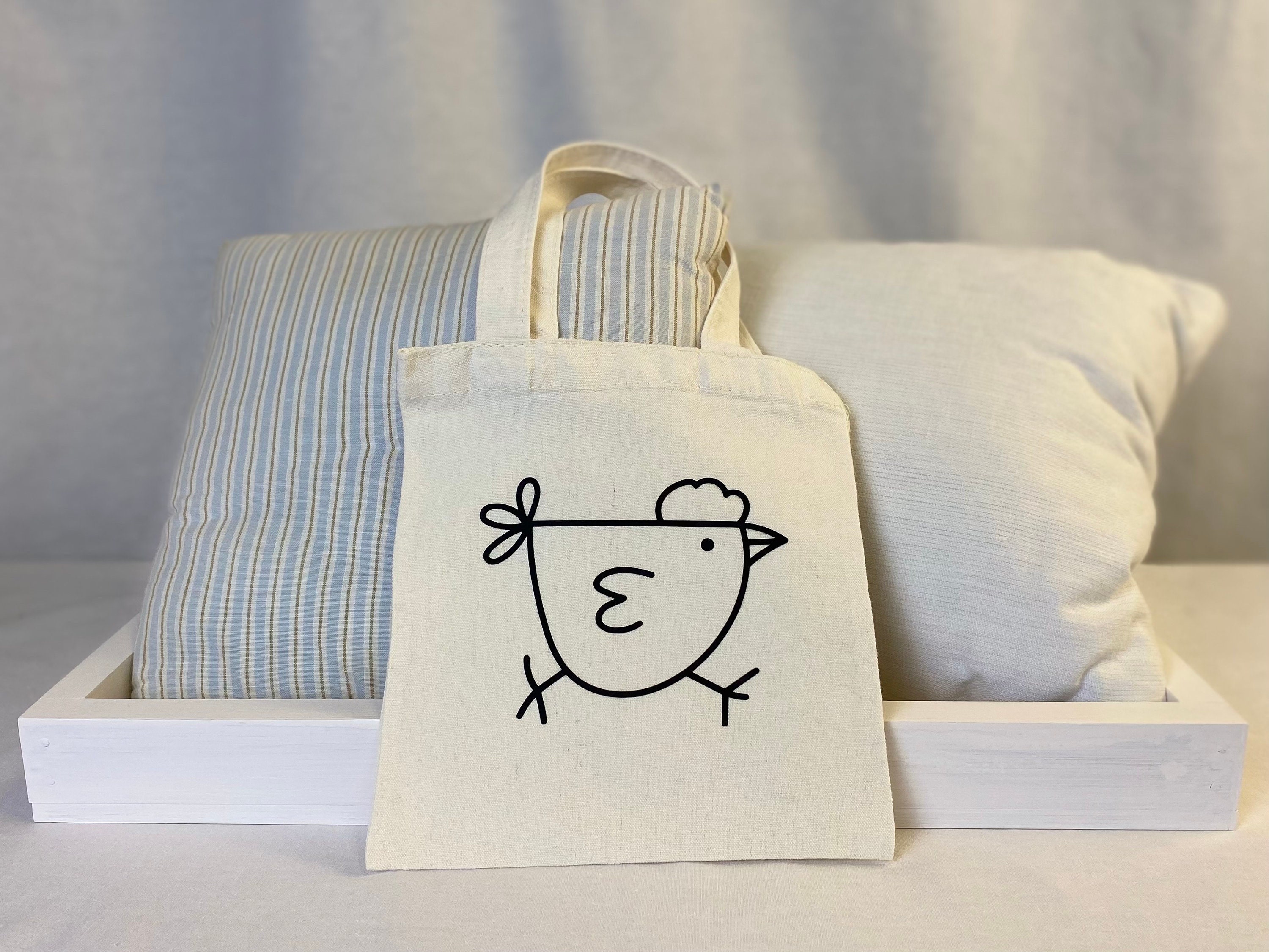 Cute Chicken Cotton Canvas Tote Bag, 8x8 In - Etsy