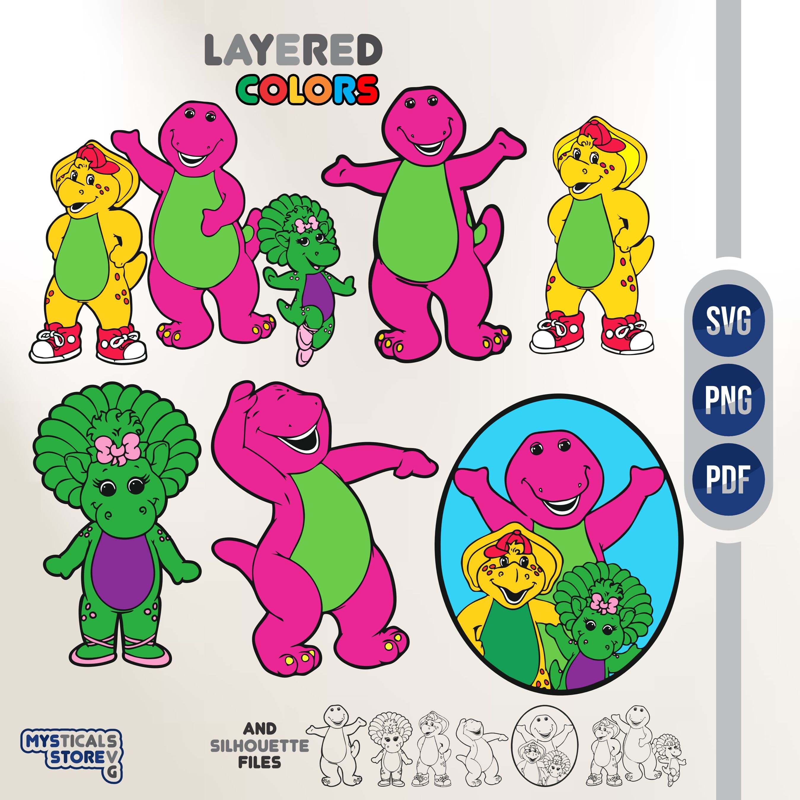 Barney and Friends Designs SVG, Svg, Cricut, Silhouette Cut File ...