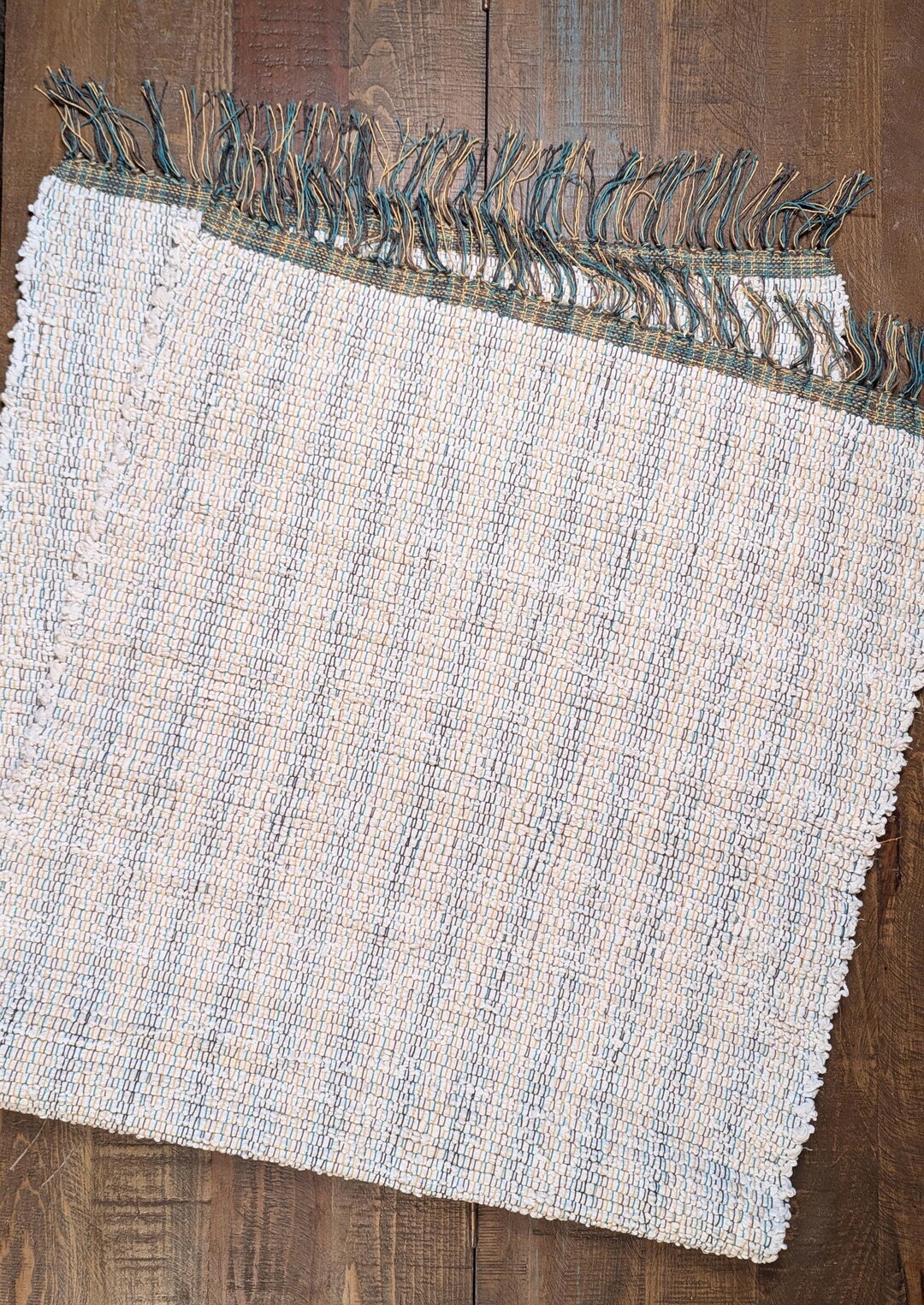 White Chenille Upcycled Rug Eco-friendly Comfort Soft and Plush for ...