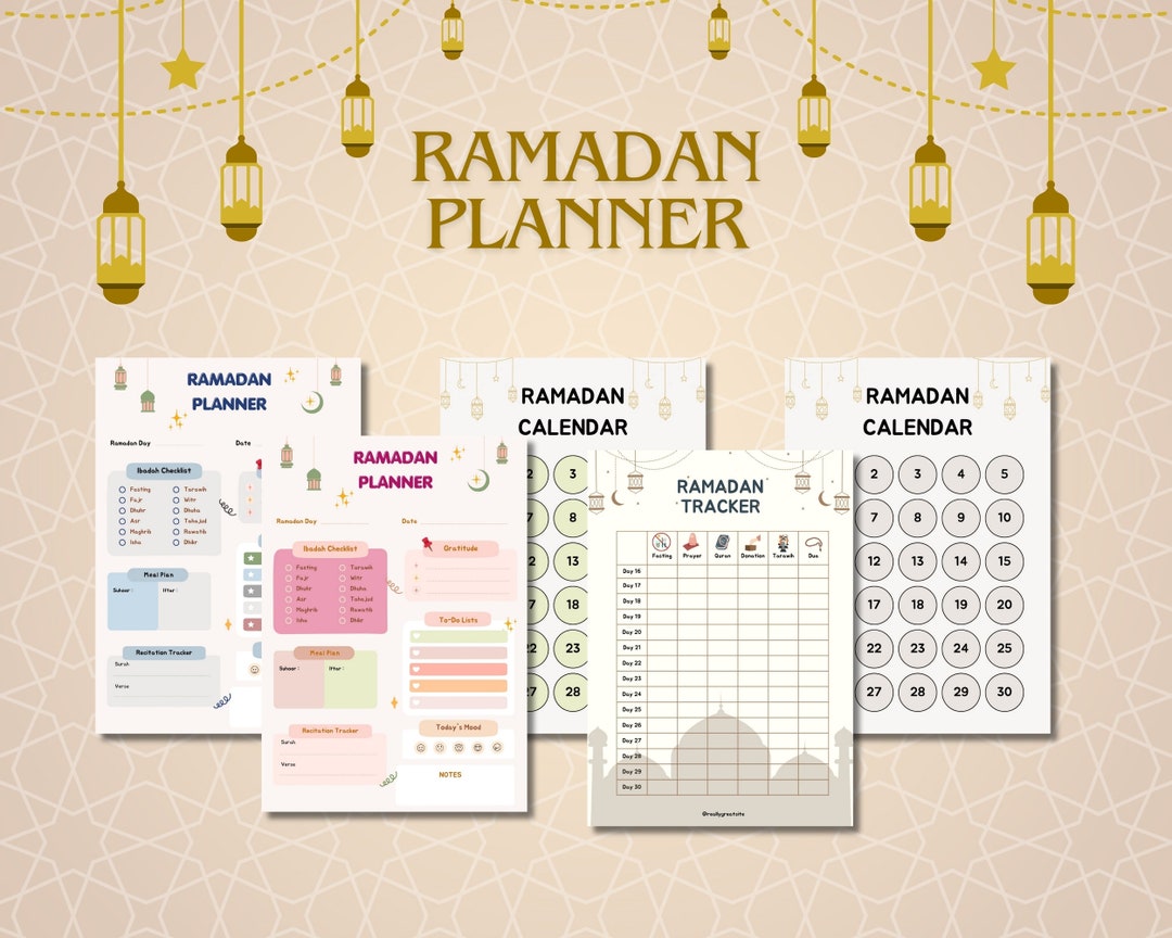 Ramadan Planner 2024, Ramadan Planner Printable, Ramadan Tracker ...
