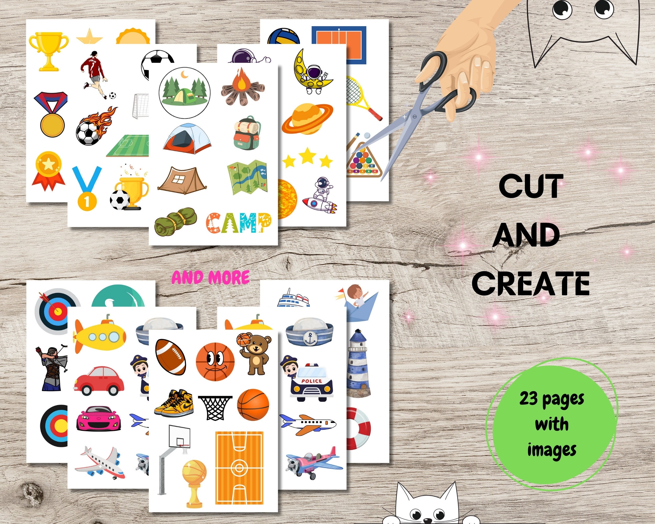 Vision Board for Kids, Vision Board Printables, Words and Affirmation ...