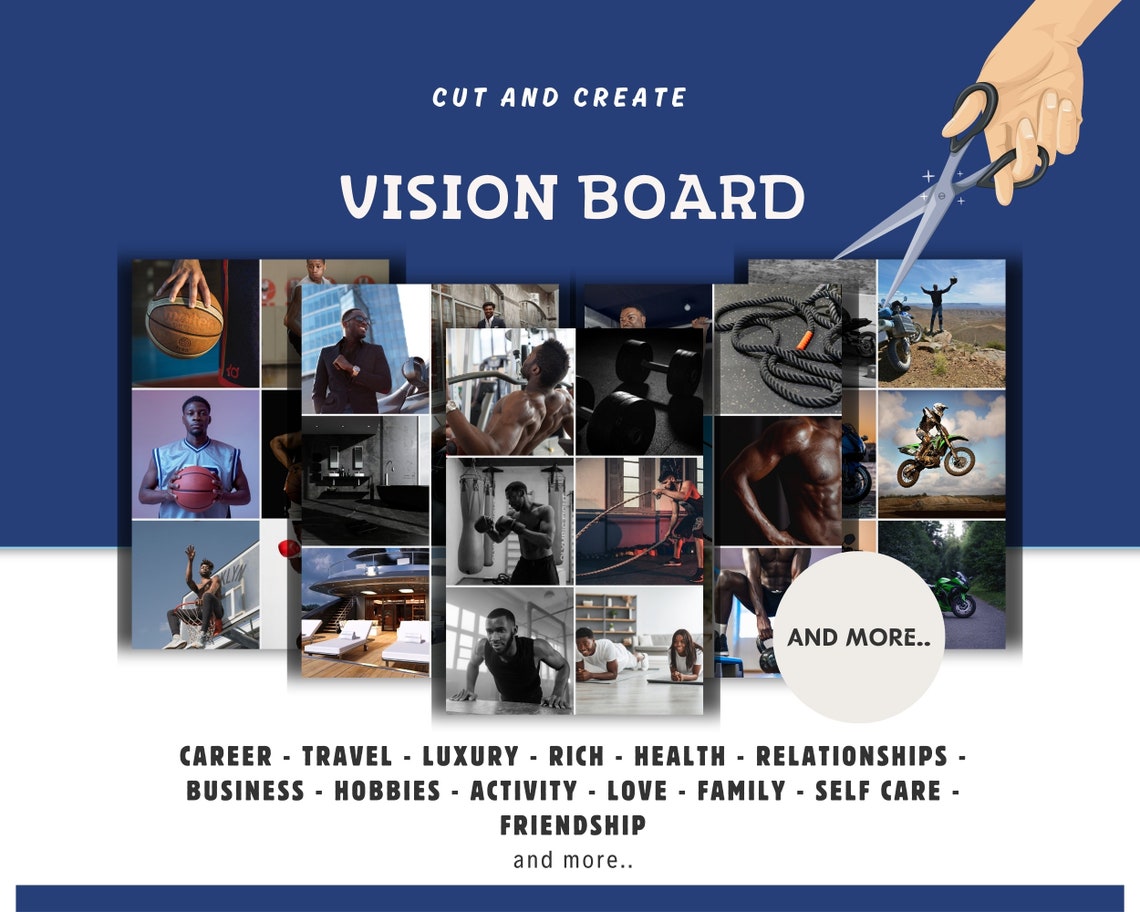 Vision Board Printables for Black Man, Printable Vision Board Photos ...