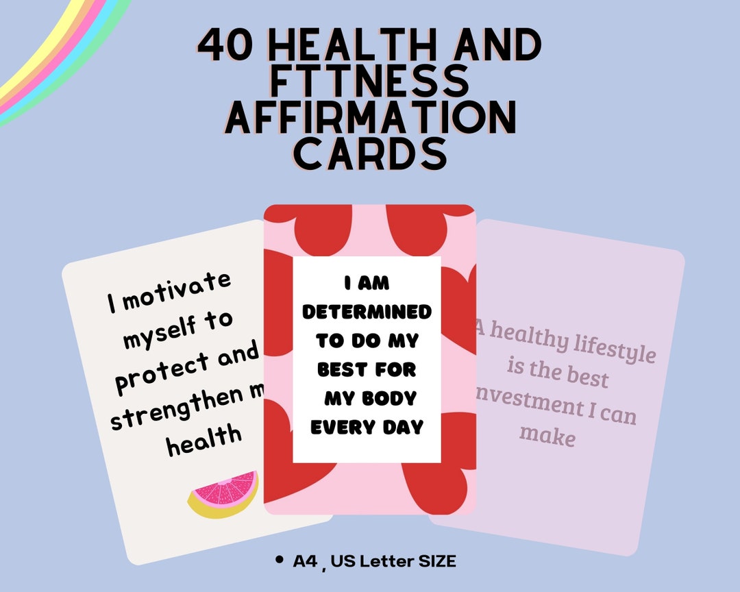 Affirmation Cards Printable, Healthy Eating Affirmation Cards, Mindful ...