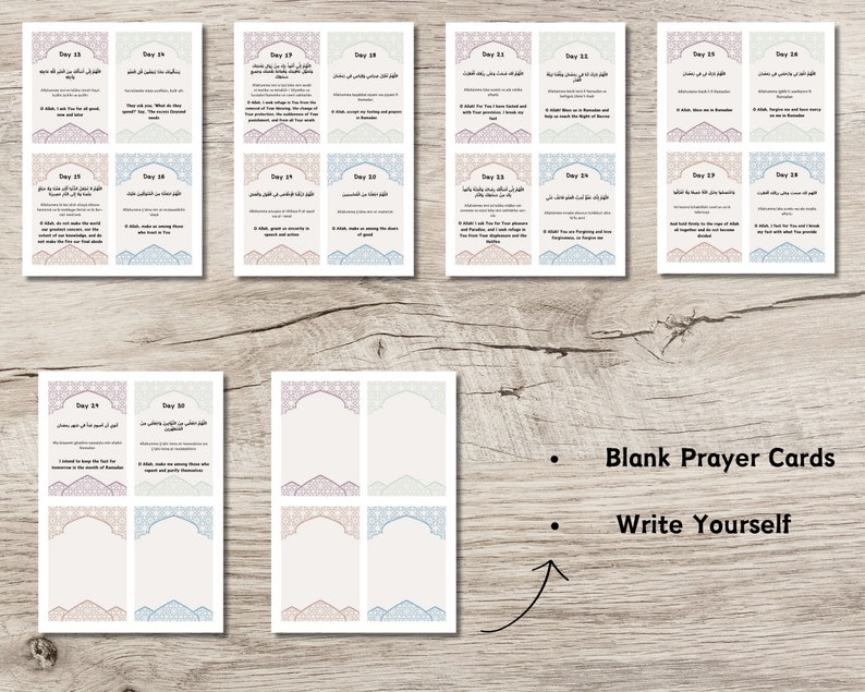 30 Ramadan Dua Cards, Dua Cards Download, Dua Cards for Ramadan, Dua ...