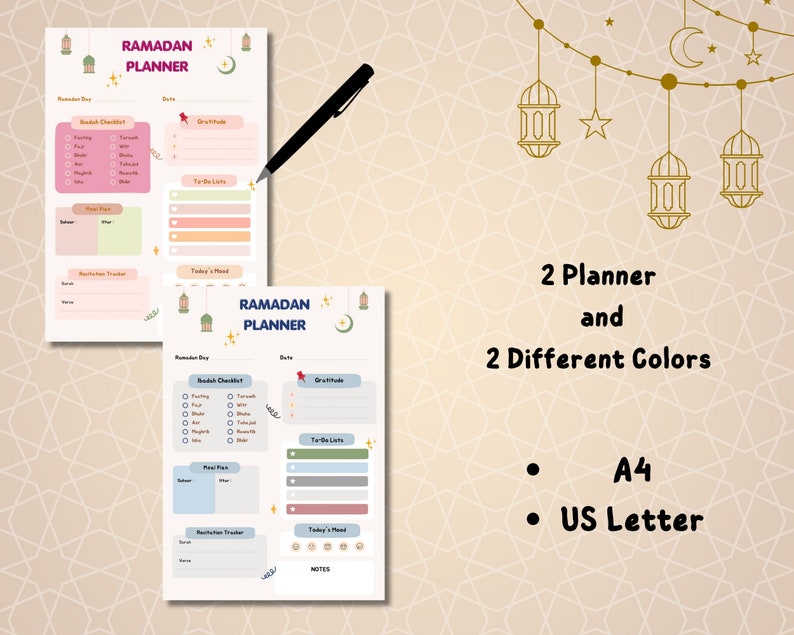 Ramadan Planner 2024, Ramadan Planner Printable, Ramadan Tracker ...