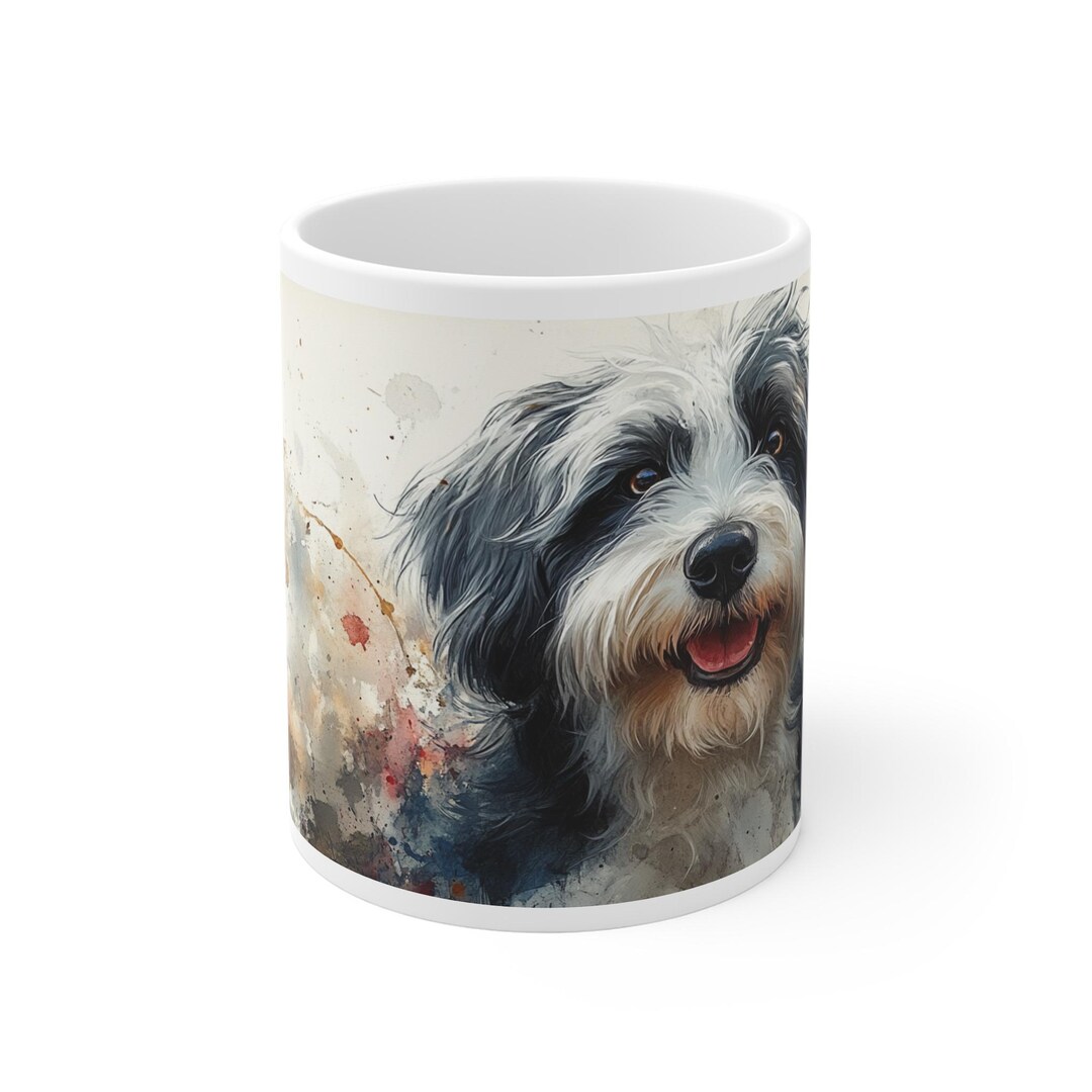 Old English Sheepdog Print Coffee Tea Mug - Old English Sheepdog Cup ...