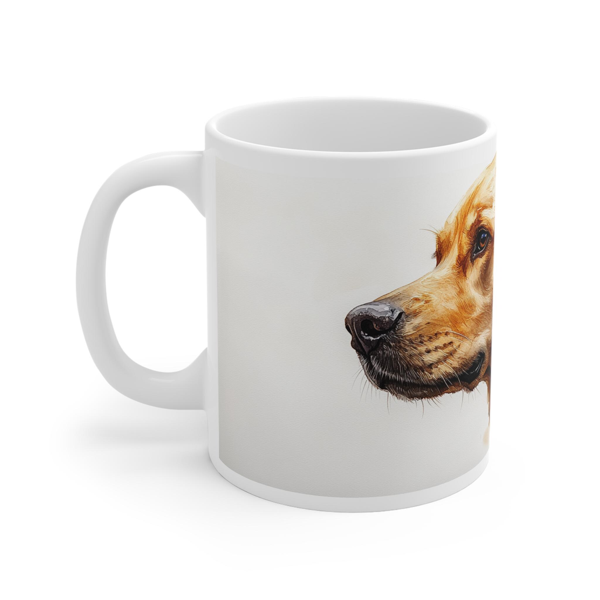 Labrador Print Coffee Mug: Ceramic Dog Lover Gift - Etsy