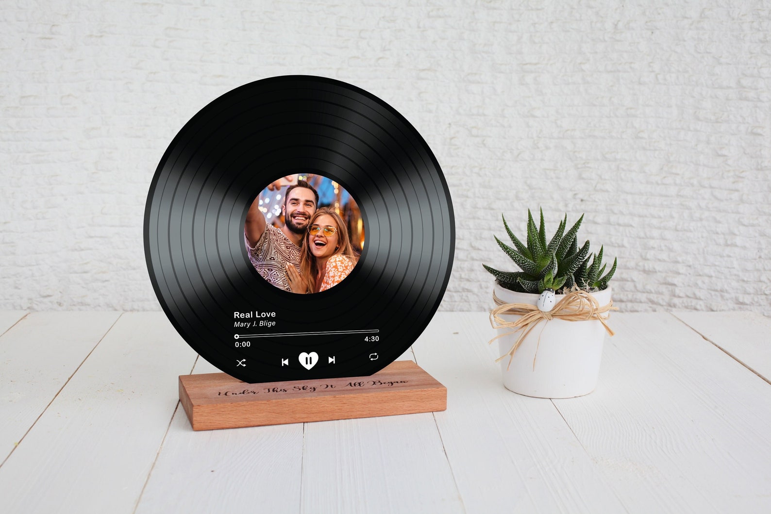 Custom Acrylic Photo Cover LP Gift, Custom Song Gift for Women ...