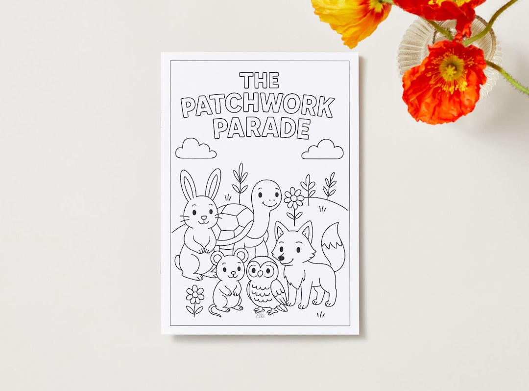 Patchwork Parade Coloring Book | Printable Kids Storybook About ...