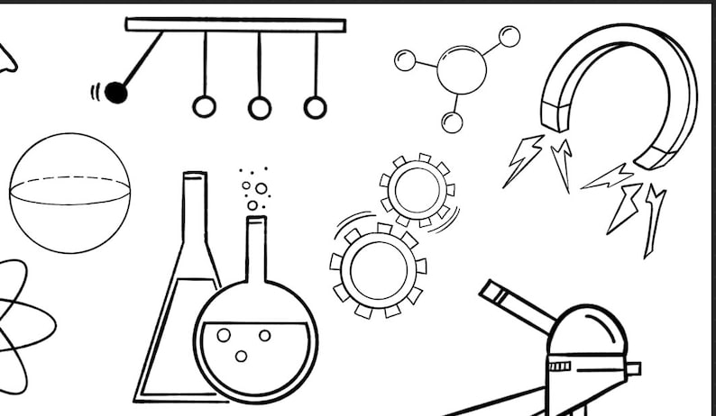 Personalized Coloring Poster STEM - Etsy
