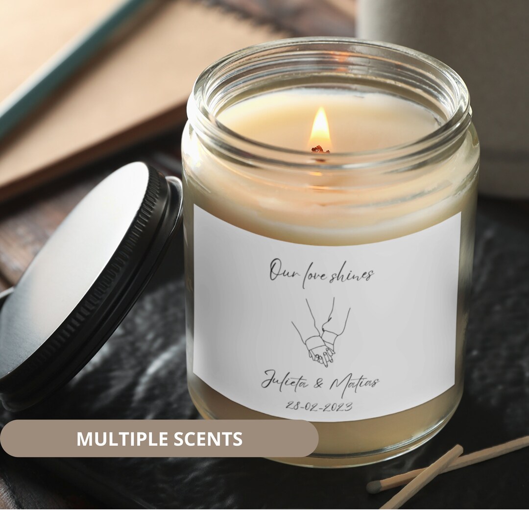 Personalized Scented Soy Anniversary Candle Custom Aromatherapy Gift ...