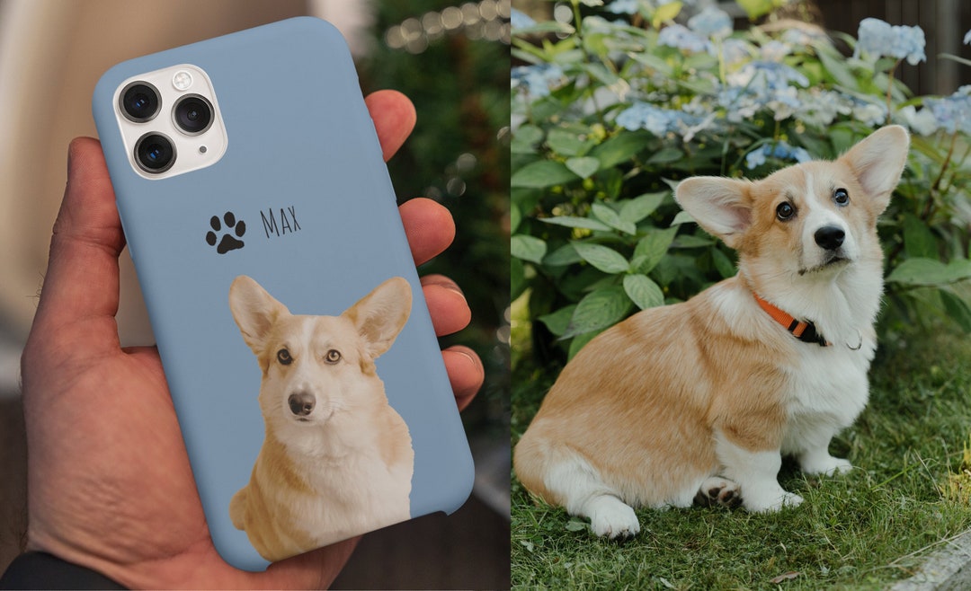 Custom Pet Phone Case Using Pet Photo Name, Custom Dog Phone Case ...