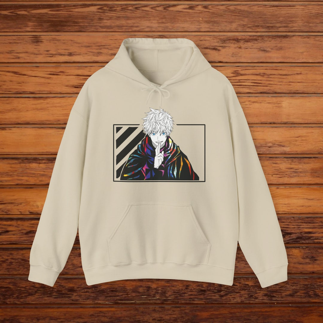 Satoru Gojo JJK Hoodie Anime Lover Streetwear, Cozy Japanese Inspired ...