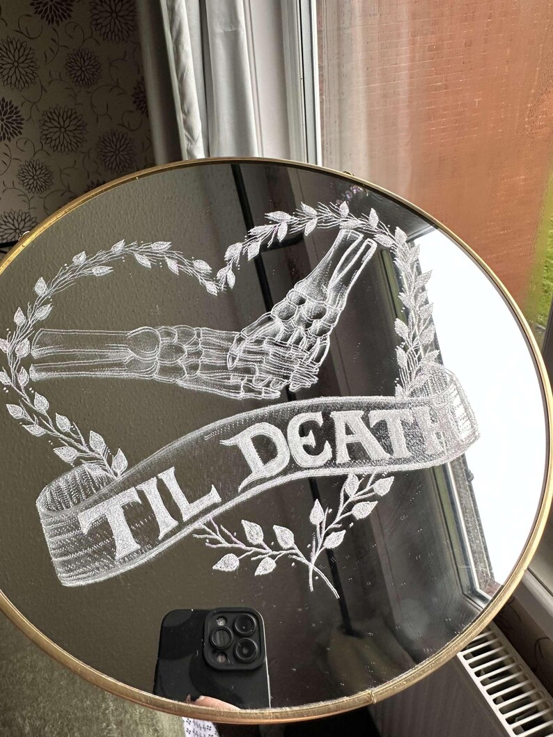 Handmade Engraved Wedding Mirrors - Etsy