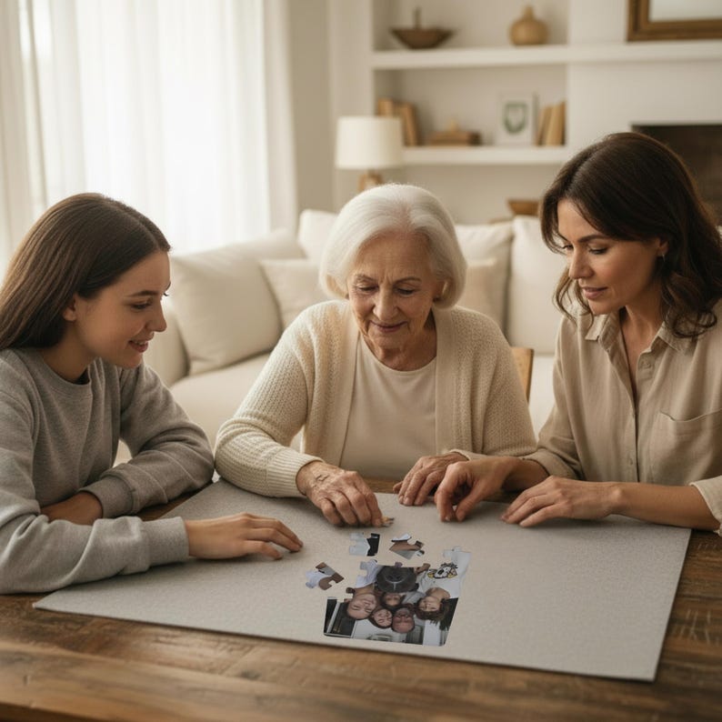Custom Dementia Puzzle With Photo, 30 Large Piece Memory Care Puzzle ...