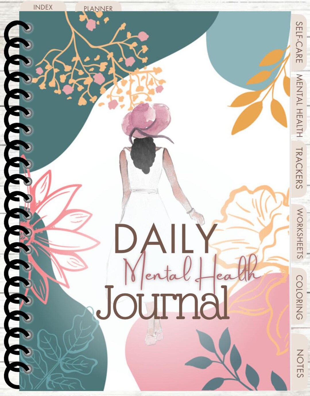 Digital Mental Health Journal | Self-care & Wellness Planner | Anxiety ...