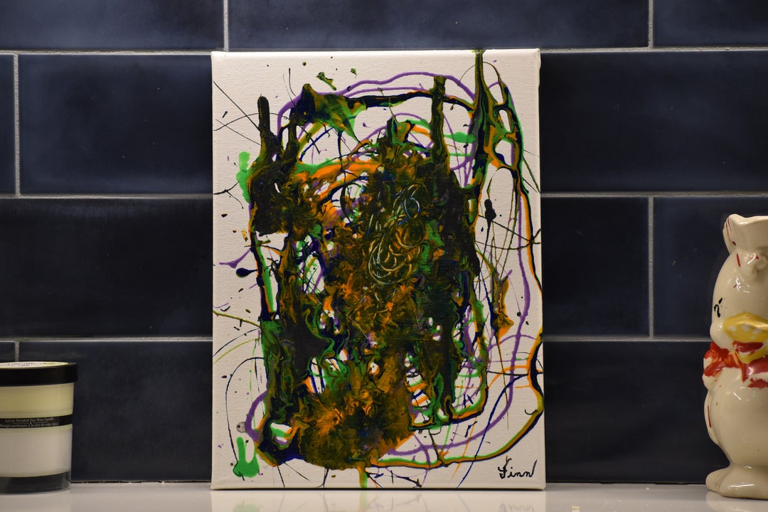 Drip Drop Upside-down Painting - Etsy