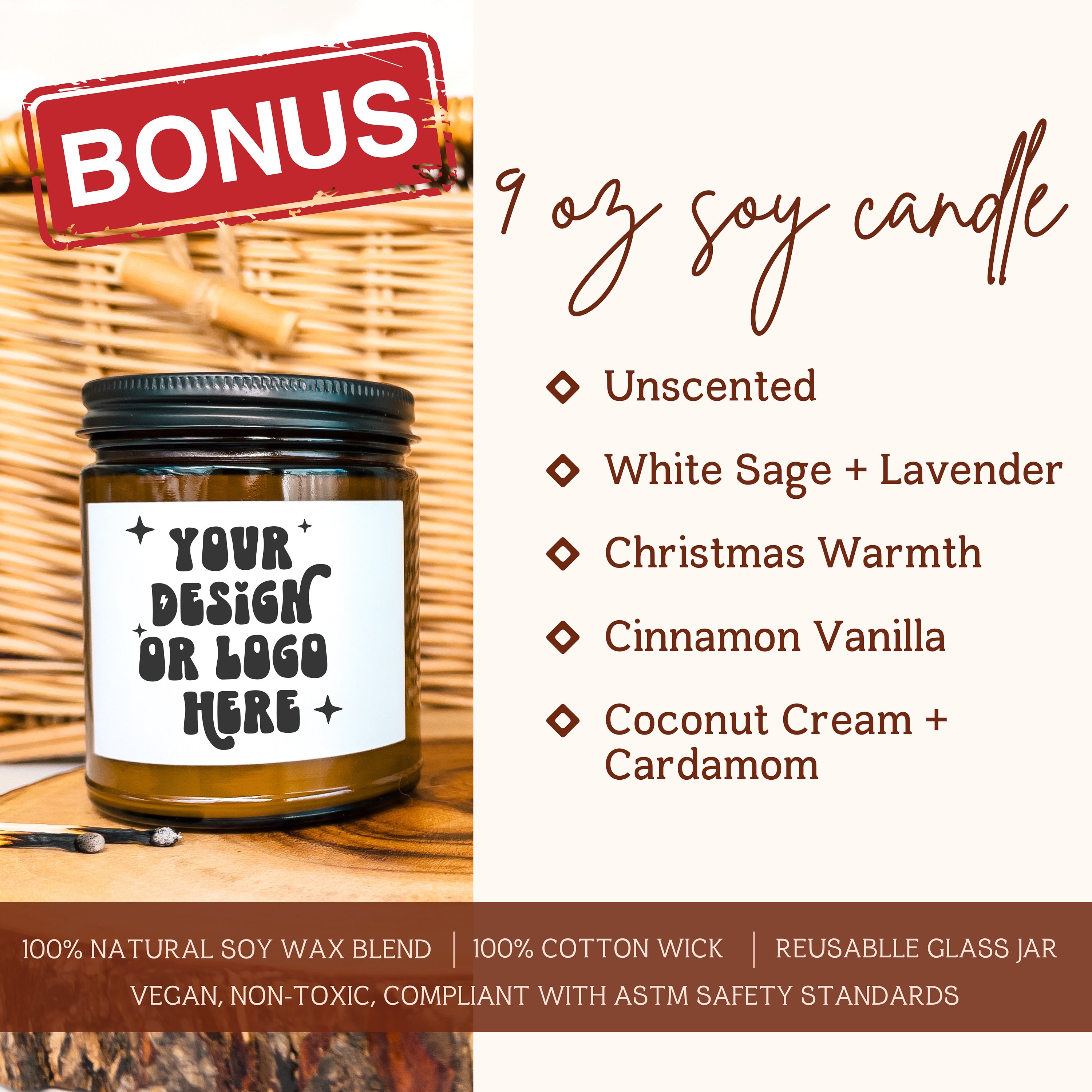 Printify Candle Mockup, Clean Candle Mockup, Lumient Candle Mockup ...