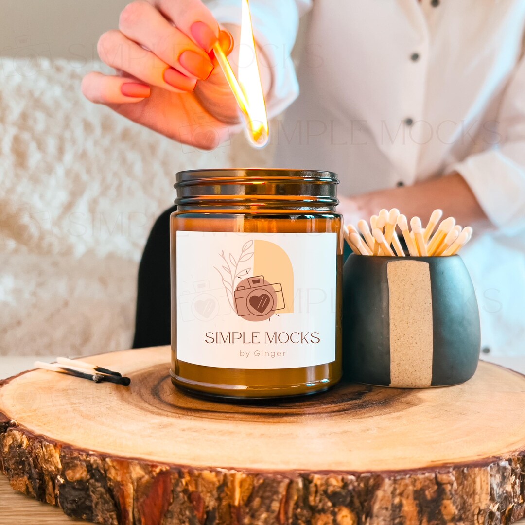 Printify Candle Mockup, Clean Candle Mockup, Lumient Candle Mockup ...