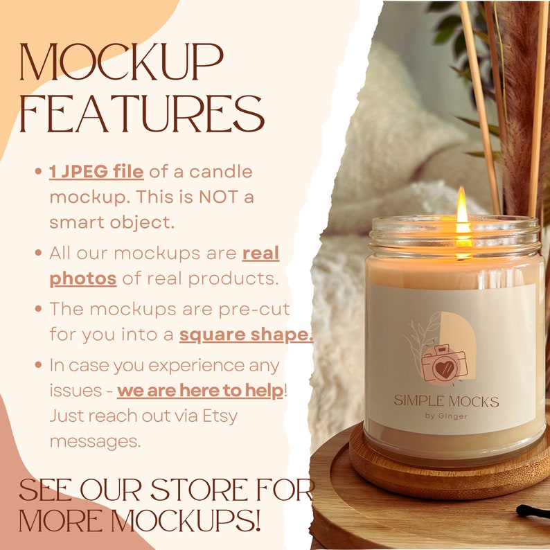 Printify Candle Mockup, Clean Candle Mockup, Lumient Candle Mockup ...