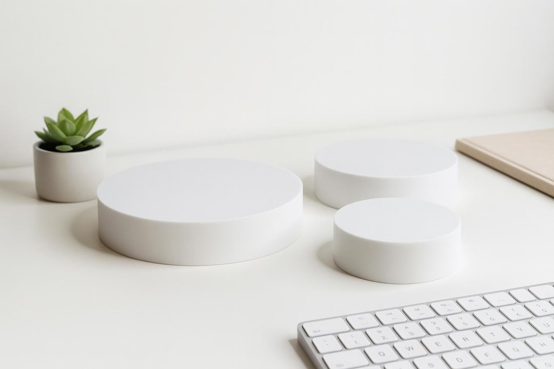 Props for Product Photography Flat Cylinder Photo Props Minimal Display ...