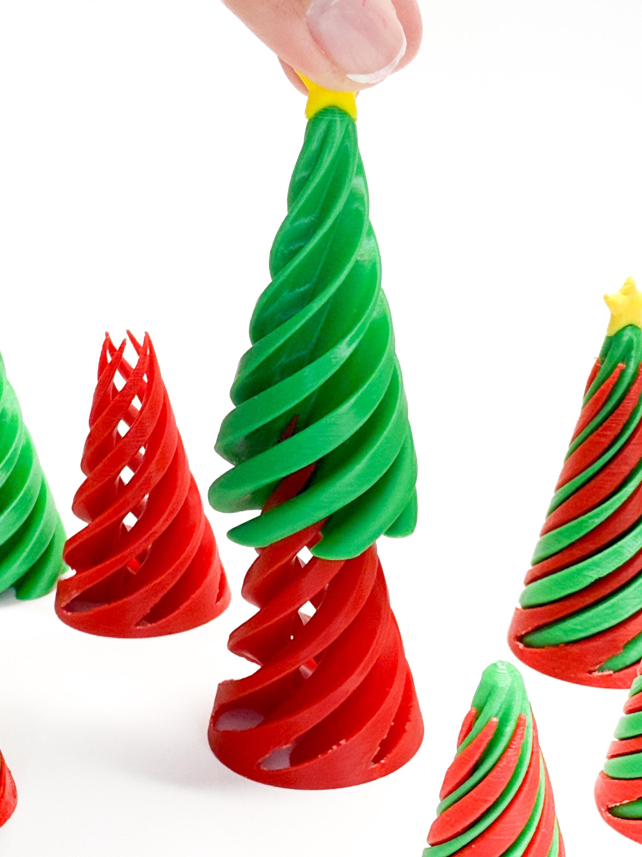 Christmas Tree Fidget Spinner Fun Christmas Gift 3D Printed Holiday ...