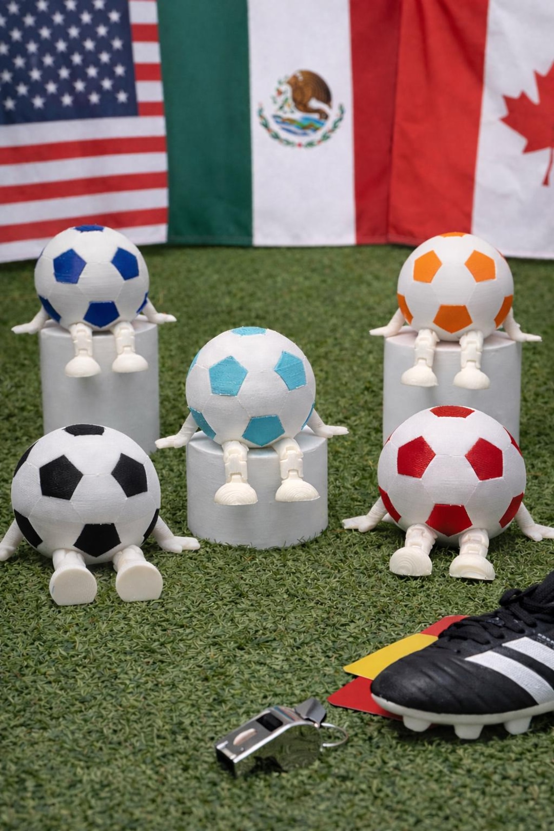 Articulated Soccer Ball Desk Toy With Legs, 3D Printed Football Decor ...
