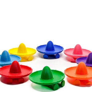 Fiesta Party Favor Articulated Sombrero Buddy Cute Mini 3D Printed ...