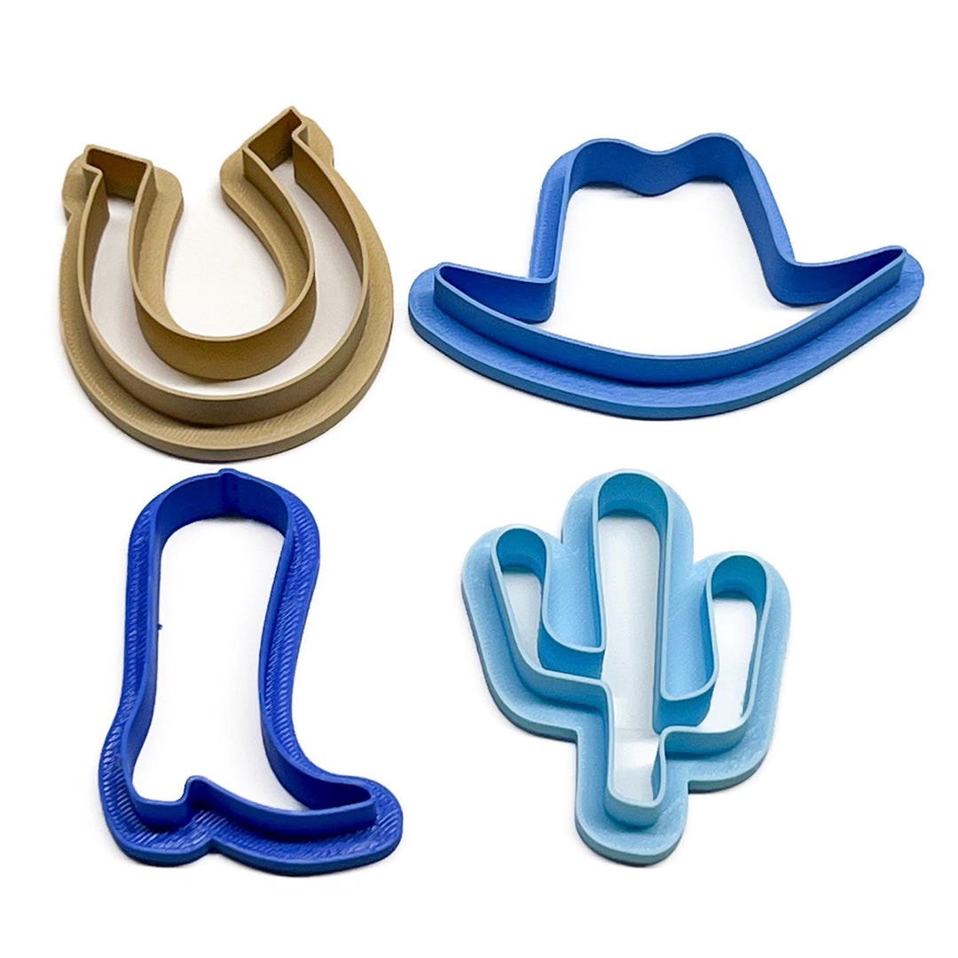 Rodeo Party Favors for Kids Western Theme Playdough Cutter Set 3D ...