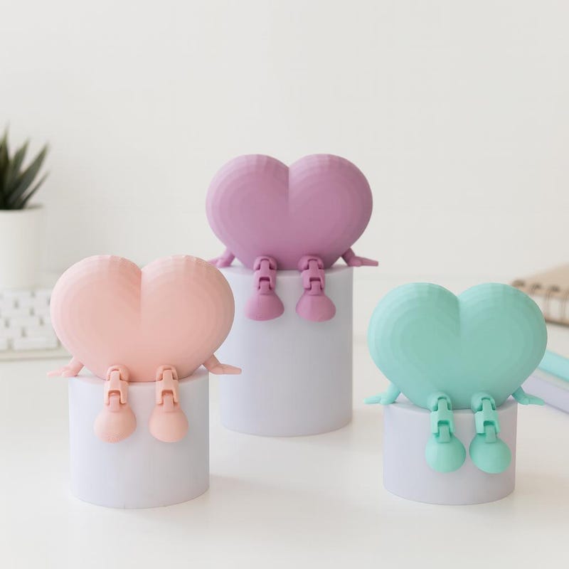 Heart Fidget Toy 3d Print - Etsy