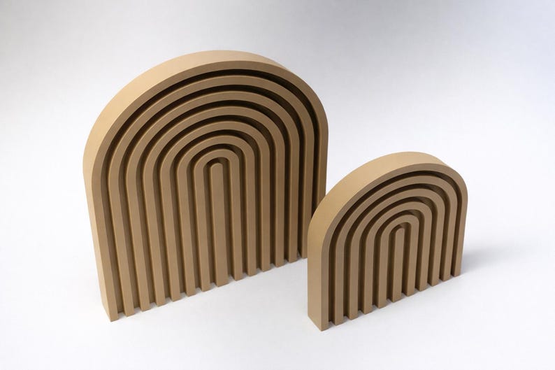 Boho Arch Photo Props, 3D Printed Product Photography Props, Neutral ...