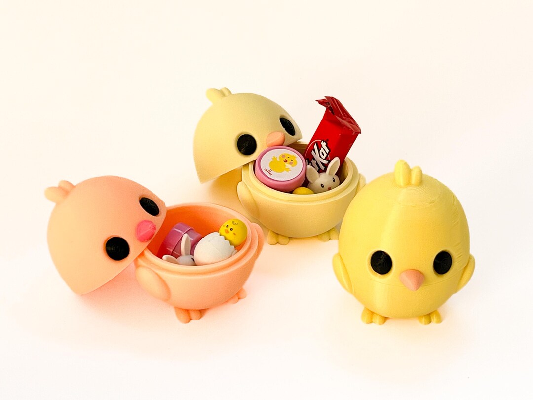 Chicken Surprise Egg Fillable Easter Gift for Kids Candy Holder Basket ...