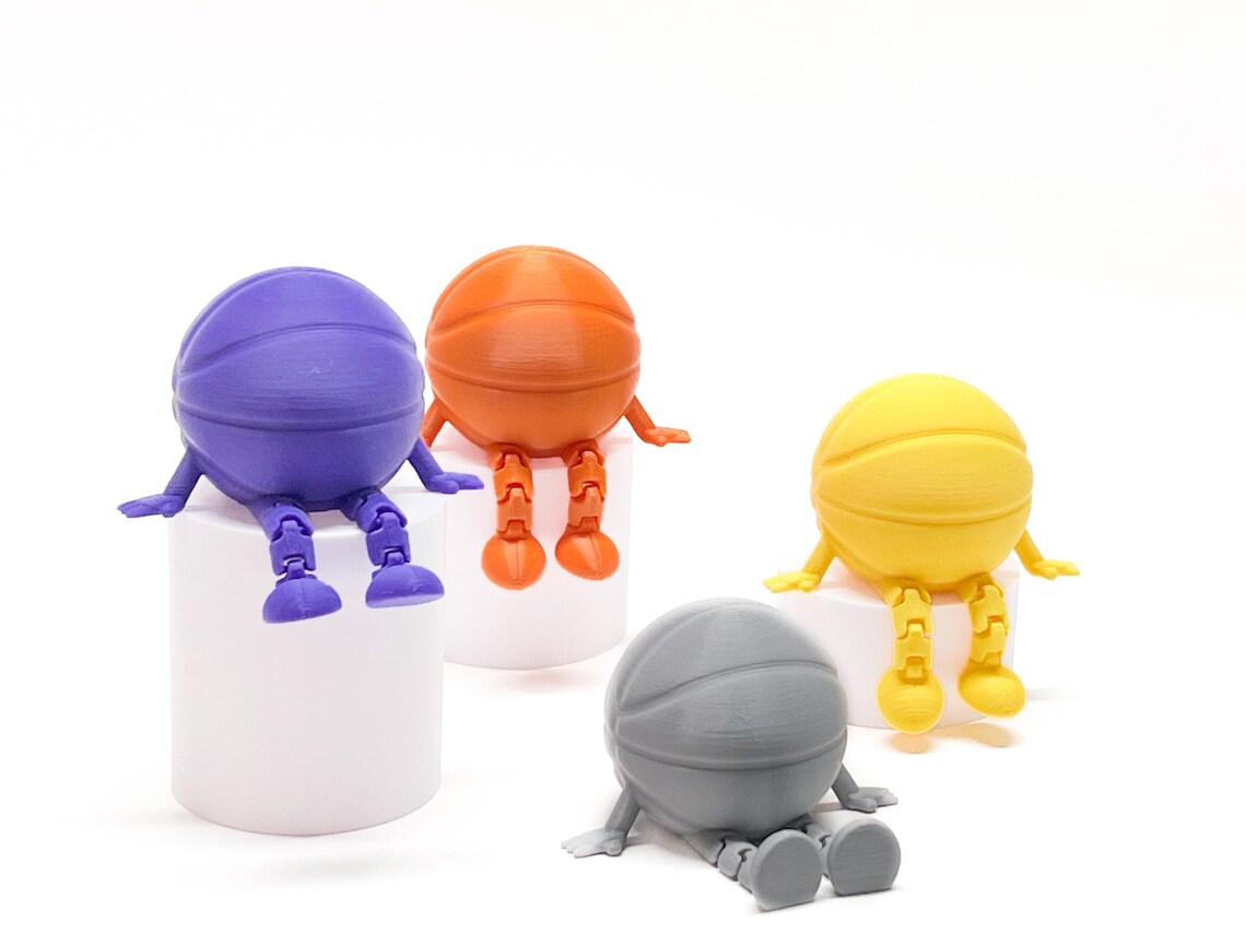 Basketball Lover Gift Basketball Buddy Articulated Figure 3D Printed ...