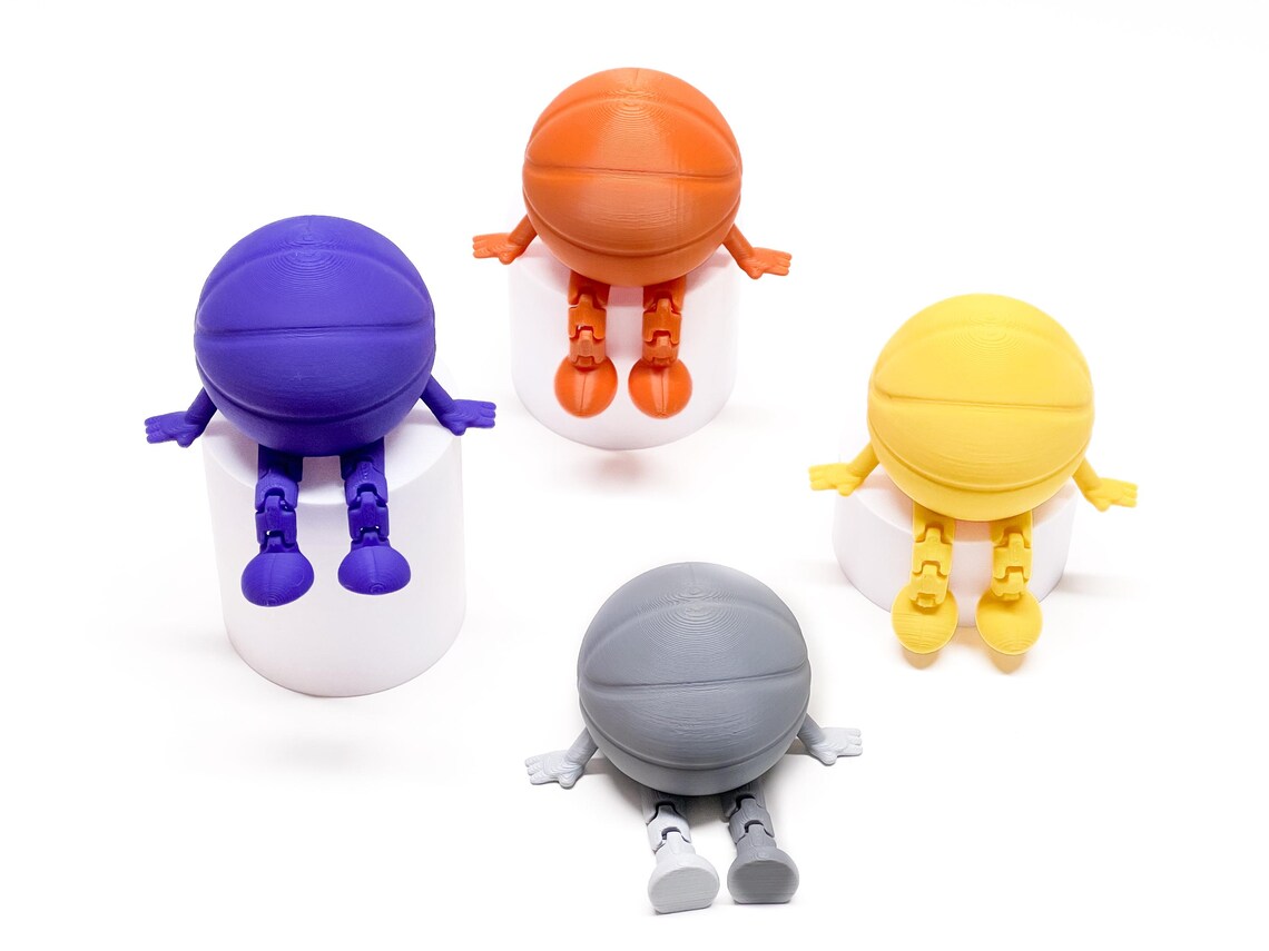 Basketball Lover Gift Basketball Buddy Articulated Figure 3D Printed ...