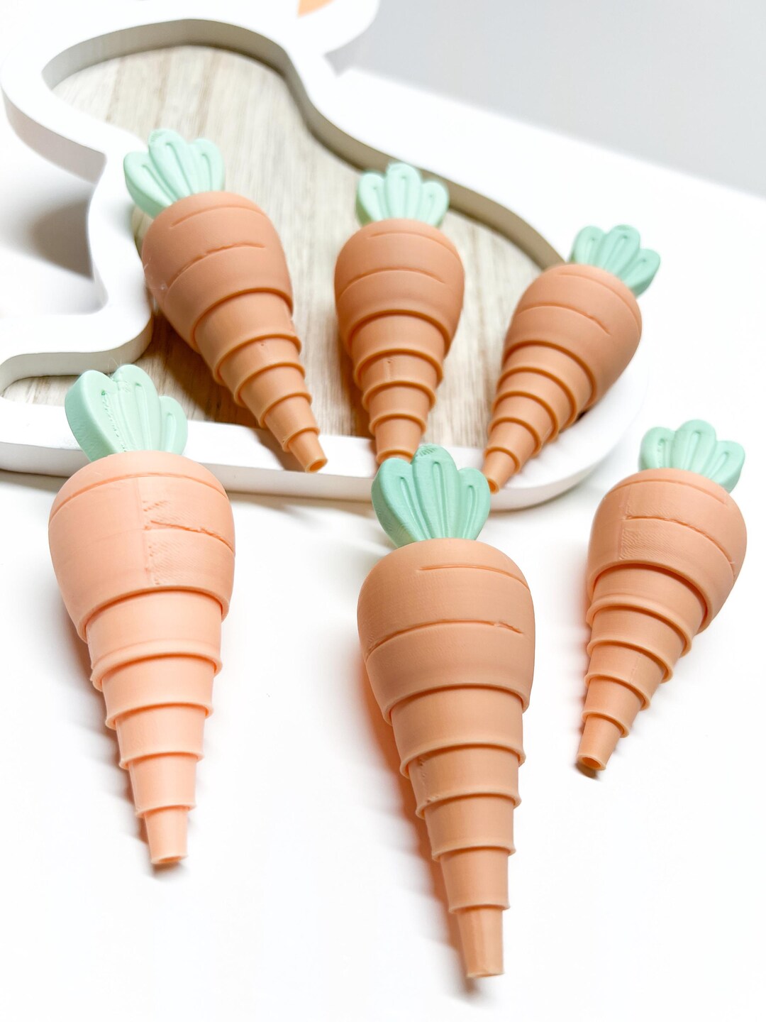 Mini Carrot Fidget Toy Fun Easter Basket Stuffer for Kids 3D Printed ...